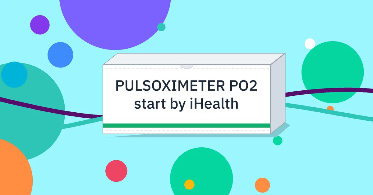 Symbolbild: Packung mit der Aufschrift PULSOXIMETER PO2 start by iHealth (PZN 18199551) – Verfügbarkeit und Bezug in Apotheken in Frankfurt am Main