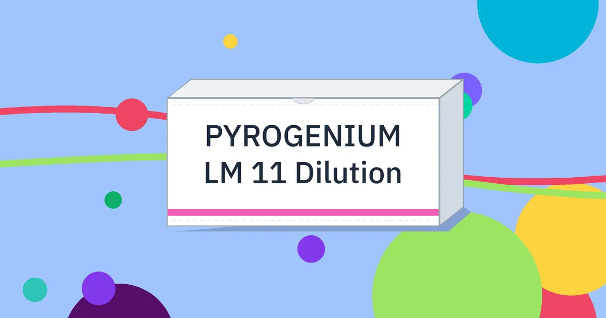 Symbolbild: Packung mit der Aufschrift PYROGENIUM LM 11 Dilution (PZN 13045010) – Verfügbarkeit und Bezug in Apotheken in Frankfurt am Main