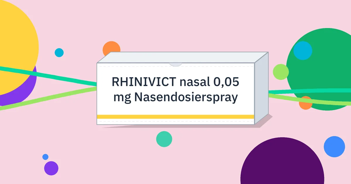 Symbolbild: Packung mit der Aufschrift RHINIVICT nasal 0,05 mg Nasendosierspray (PZN 04054725) – Verfügbarkeit und Bezug in Apotheken in Frankfurt am Main