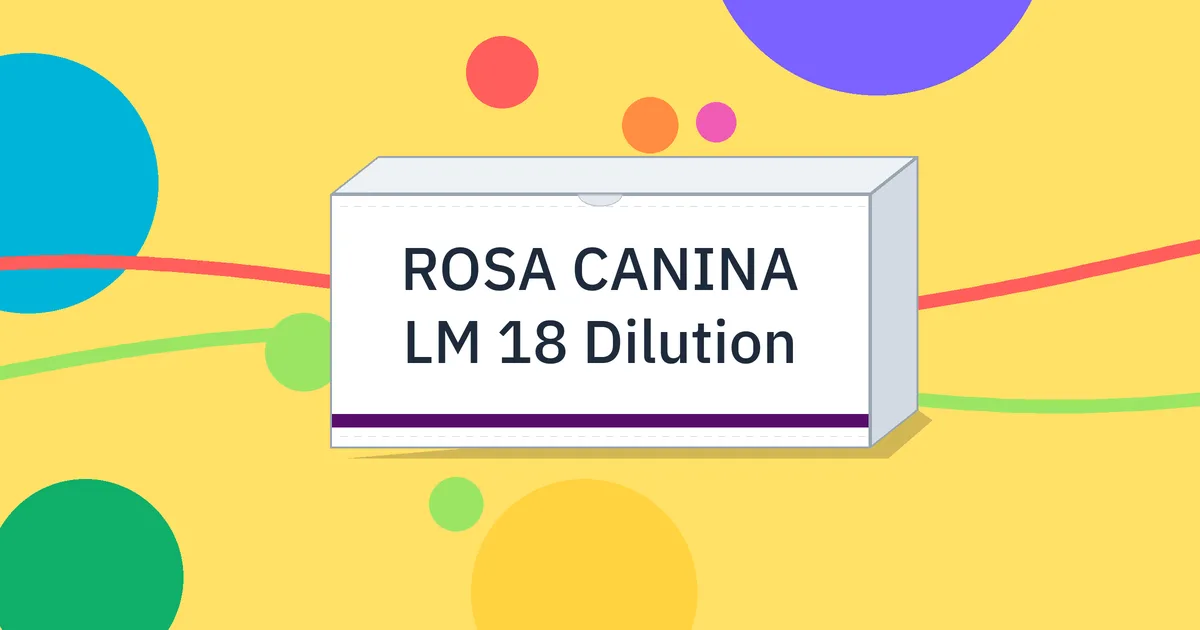 Symbolbild: Packung mit der Aufschrift ROSA CANINA LM 18 Dilution (PZN 13055439) – Verfügbarkeit und Bezug in Apotheken in Frankfurt am Main