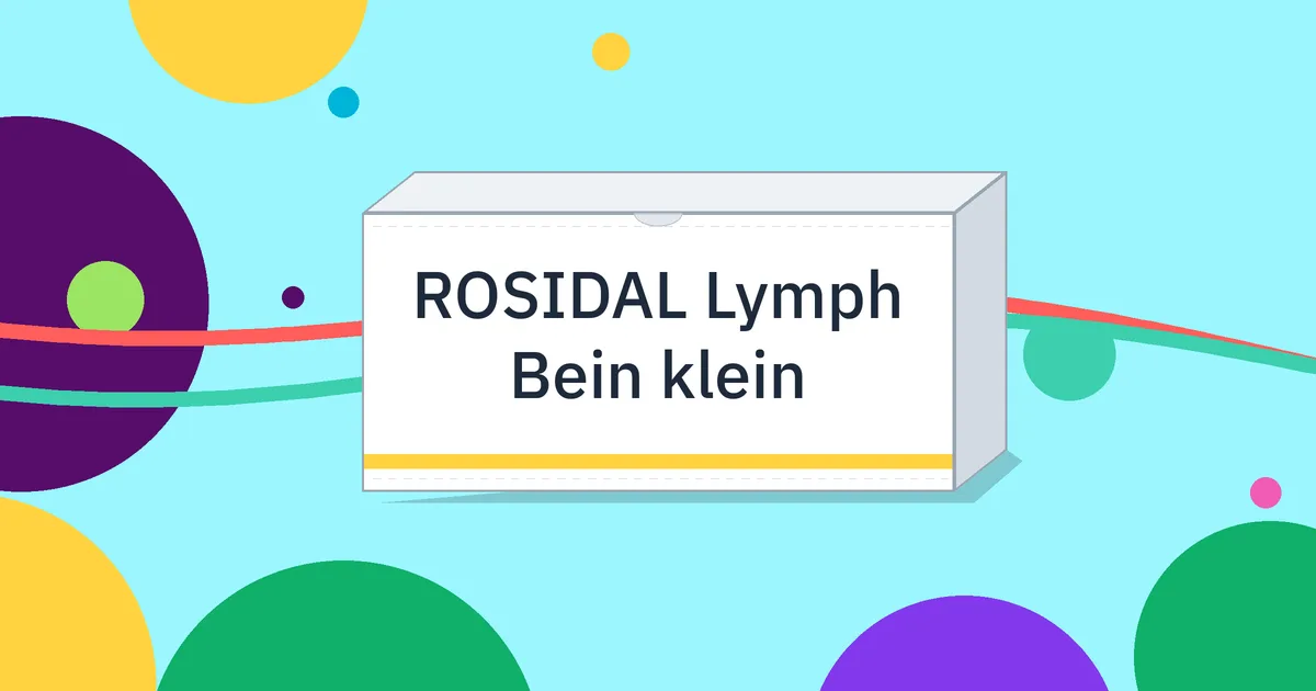 Symbolbild: Packung mit der Aufschrift ROSIDAL Lymph Bein klein (PZN 19763060) – Verfügbarkeit und Bezug in Apotheken in Frankfurt am Main