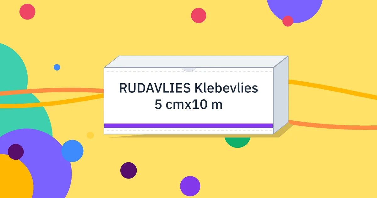 Symbolbild: Packung mit der Aufschrift RUDAVLIES Klebevlies 5 cmx10 m (PZN 07092413) – Verfügbarkeit und Bezug in Apotheken in Frankfurt am Main