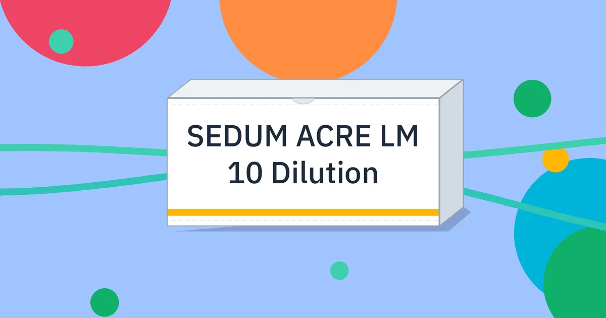 Symbolbild: Packung mit der Aufschrift SEDUM ACRE LM 10 Dilution (PZN 13691968) – Verfügbarkeit und Bezug in Apotheken in Frankfurt am Main