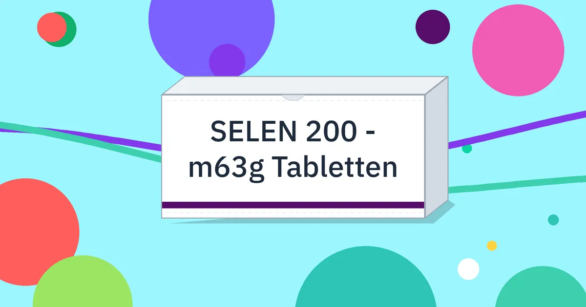Symbolbild: Packung mit der Aufschrift SELEN 200 -m63g Tabletten (PZN 15745680) – Verfügbarkeit und Bezug in Apotheken in Frankfurt am Main
