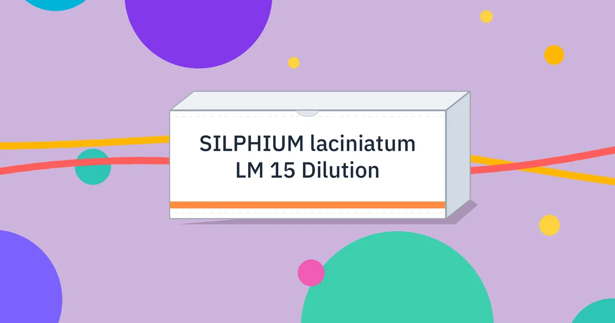 Symbolbild: Packung mit der Aufschrift SILPHIUM laciniatum LM 15 Dilution (PZN 13679111) – Verfügbarkeit und Bezug in Apotheken in Frankfurt am Main
