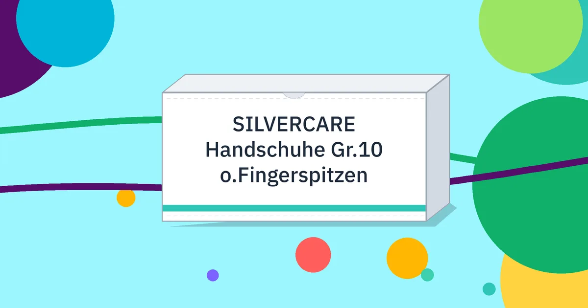 Symbolbild: Packung mit der Aufschrift SILVERCARE Handschuhe Gr.10 o.Fingerspitzen (PZN 09283028) – Verfügbarkeit und Bezug in Apotheken in Frankfurt am Main