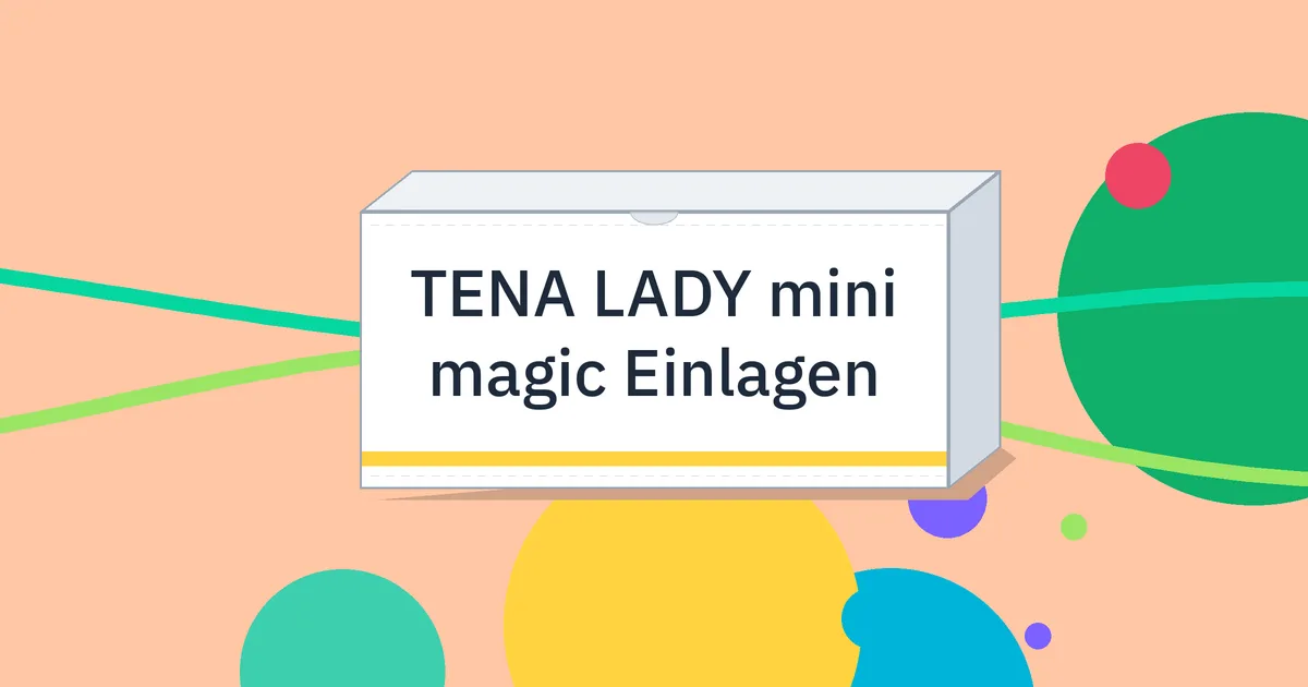 Symbolbild: Packung mit der Aufschrift TENA LADY mini magic Einlagen (PZN 11846817) – Verfügbarkeit und Bezug in Apotheken in Frankfurt am Main
