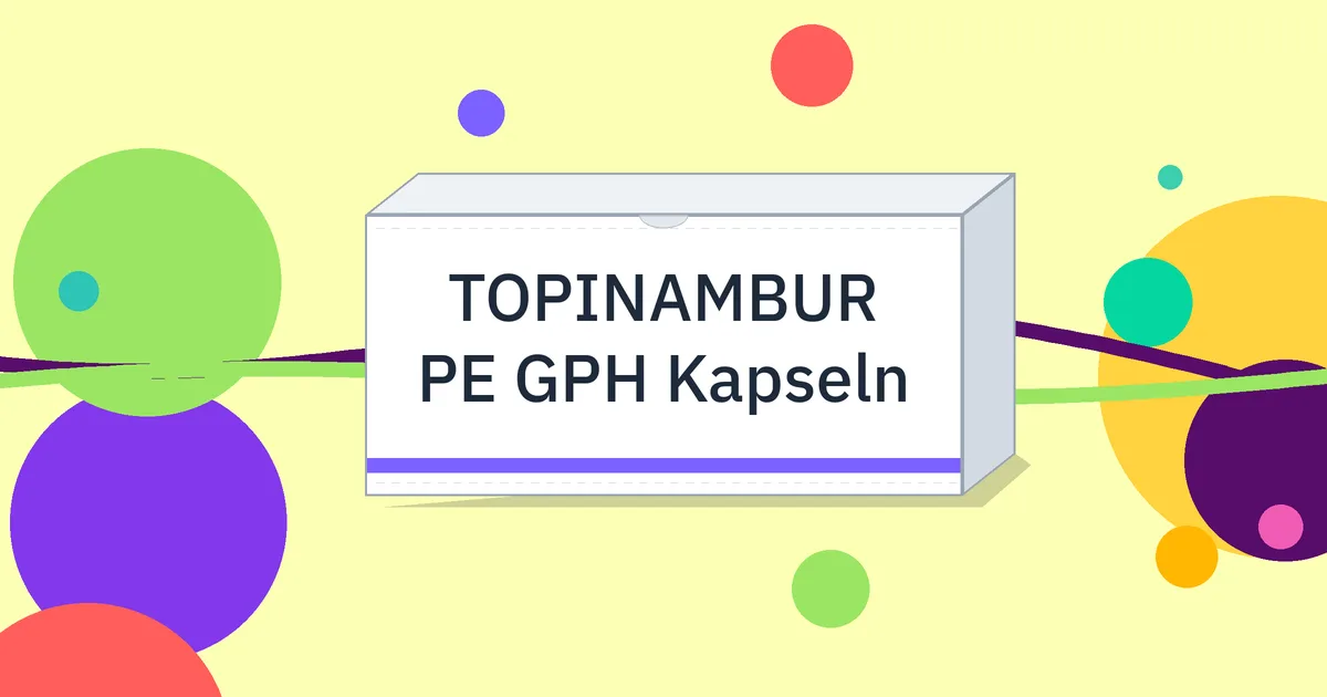 Symbolbild: Packung mit der Aufschrift TOPINAMBUR PE GPH Kapseln (PZN 01642806) – Verfügbarkeit und Bezug in Apotheken in Frankfurt am Main
