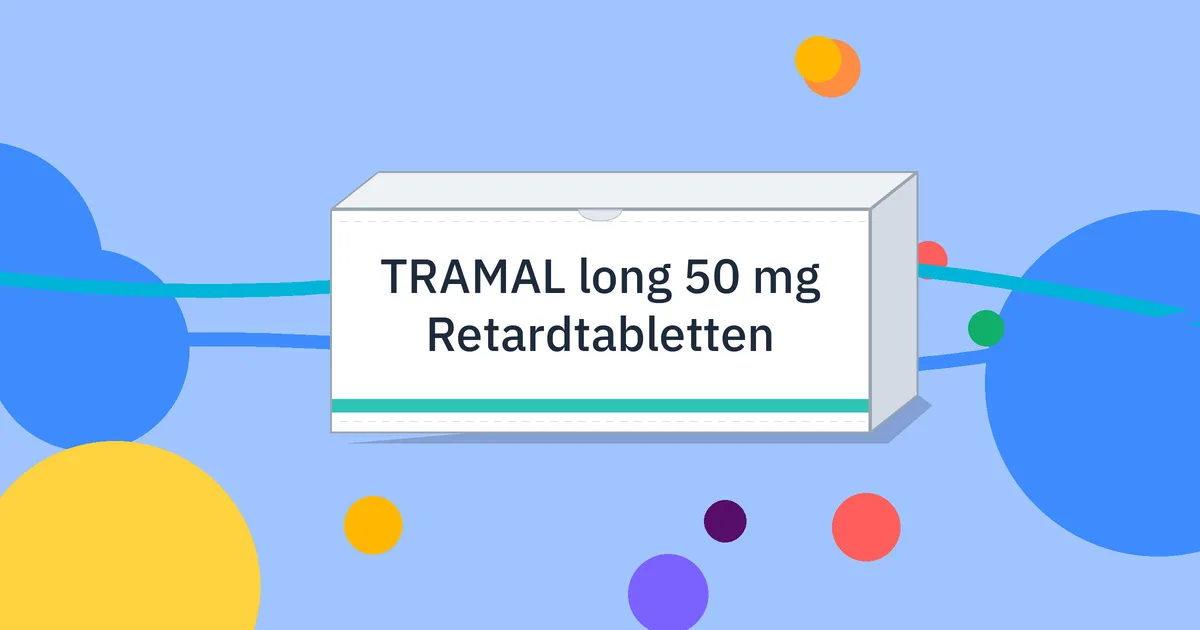 Symbolbild: Packung mit der Aufschrift TRAMAL long 50 mg Retardtabletten (PZN 00698377) – Verfügbarkeit und Bezug in Apotheken in Frankfurt am Main