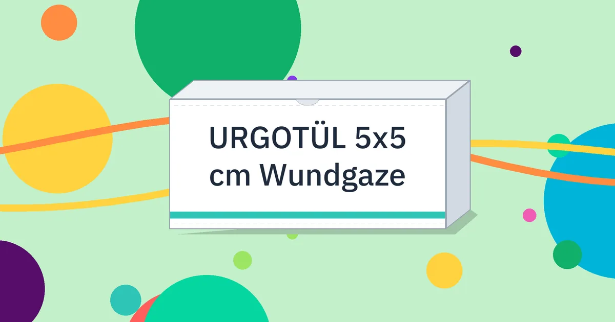 Symbolbild: Packung mit der Aufschrift URGOTÜL 5x5 cm Wundgaze (PZN 18822487) – Verfügbarkeit und Bezug in Apotheken in Frankfurt am Main