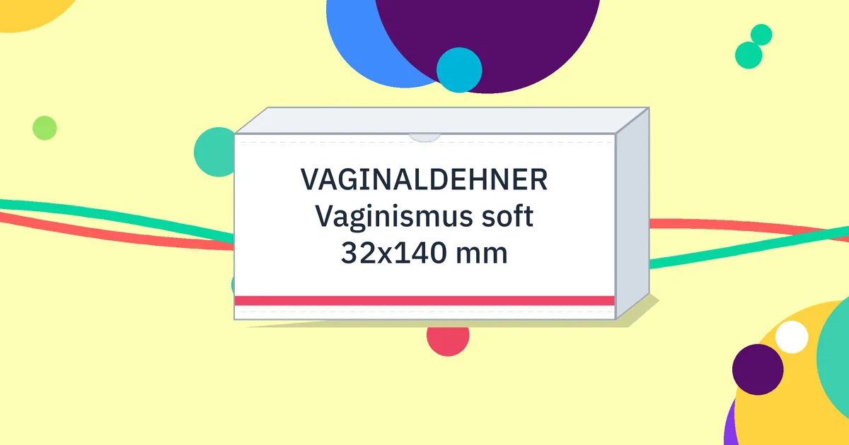Symbolbild: Packung mit der Aufschrift VAGINALDEHNER Vaginismus soft 32x140 mm (PZN 00661434) – Verfügbarkeit und Bezug in Apotheken in Frankfurt am Main