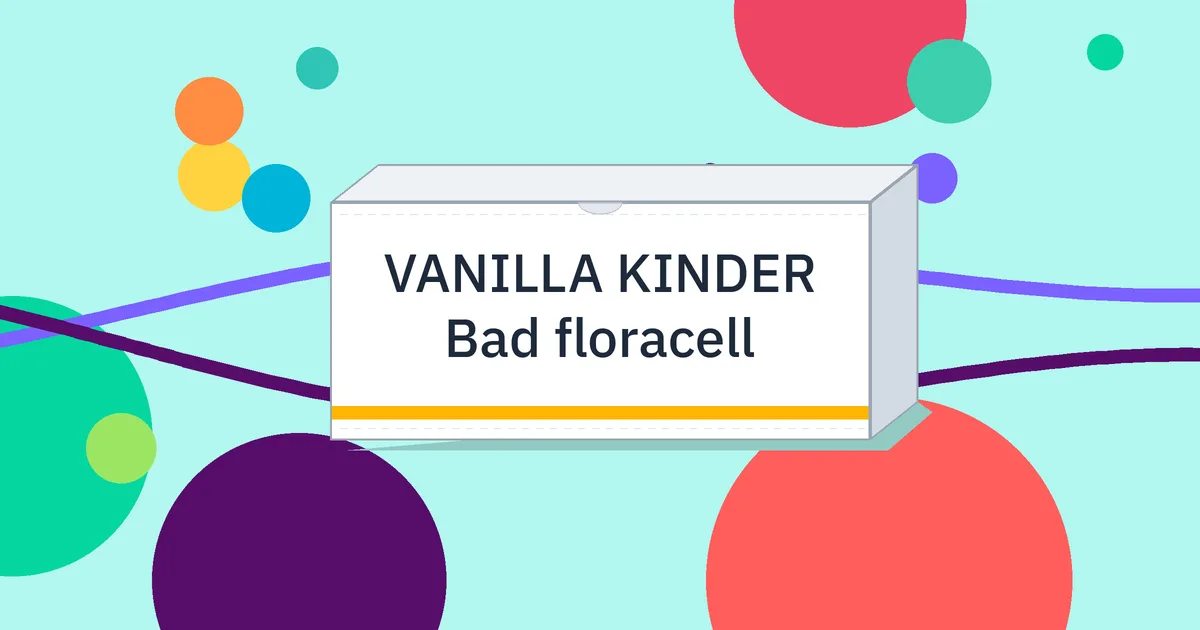 Symbolbild: Packung mit der Aufschrift VANILLA KINDER Bad floracell (PZN 07609365) – Verfügbarkeit und Bezug in Apotheken in Frankfurt am Main