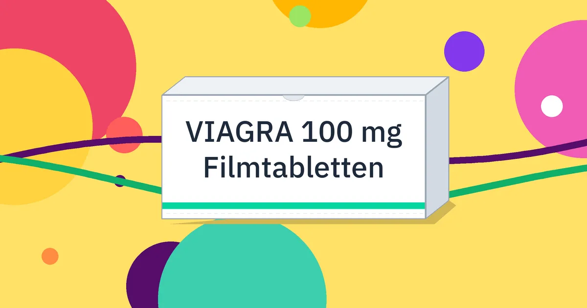 Symbolbild: Packung mit der Aufschrift VIAGRA 100 mg Filmtabletten (PZN 19230441) – Verfügbarkeit und Bezug in Apotheken in Frankfurt am Main