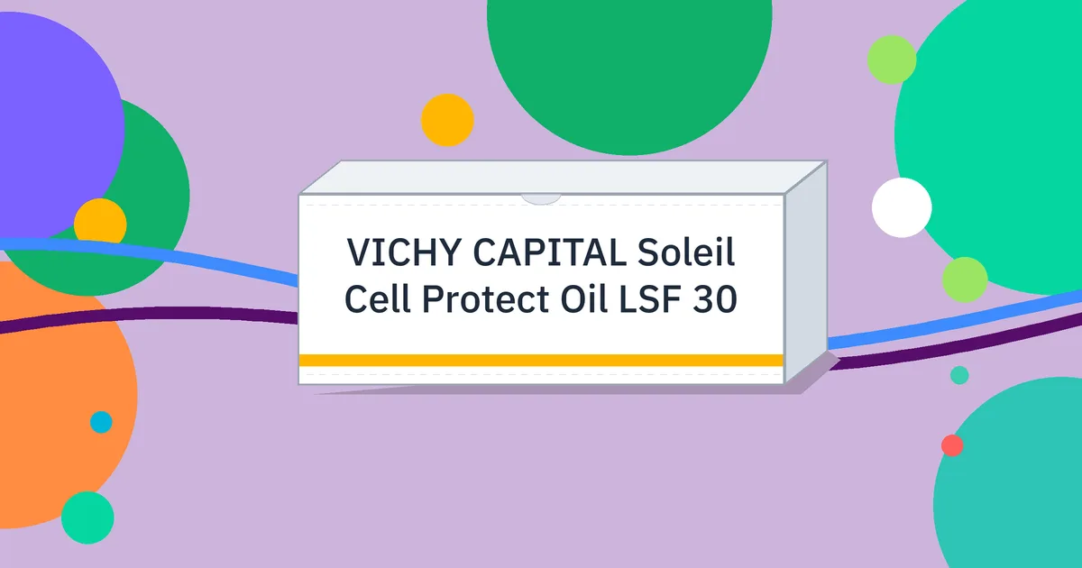 Symbolbild: Packung mit der Aufschrift VICHY CAPITAL Soleil Cell Protect Oil LSF 30 (PZN 19504051) – Verfügbarkeit und Bezug in Apotheken in Frankfurt am Main