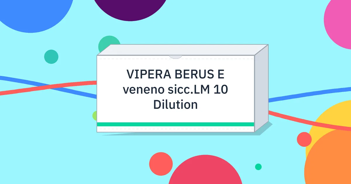 Symbolbild: Packung mit der Aufschrift VIPERA BERUS E veneno sicc.LM 10 Dilution (PZN 13277016) – Verfügbarkeit und Bezug in Apotheken in Frankfurt am Main