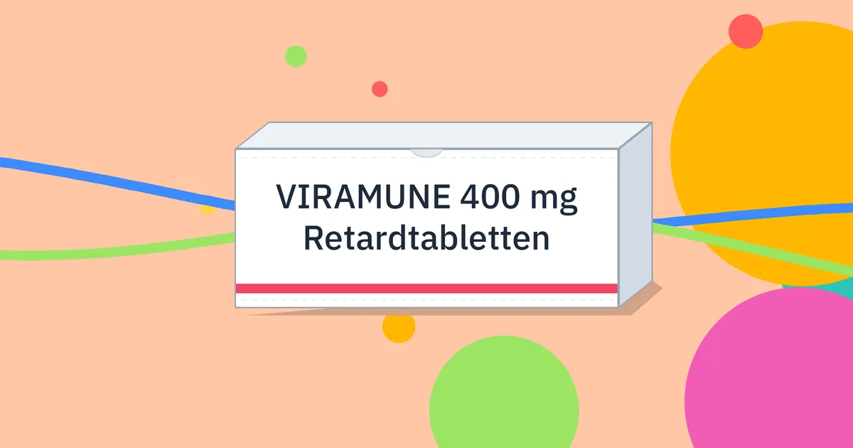 Symbolbild: Packung mit der Aufschrift VIRAMUNE 400 mg Retardtabletten (PZN 14259925) – Verfügbarkeit und Bezug in Apotheken in Frankfurt am Main