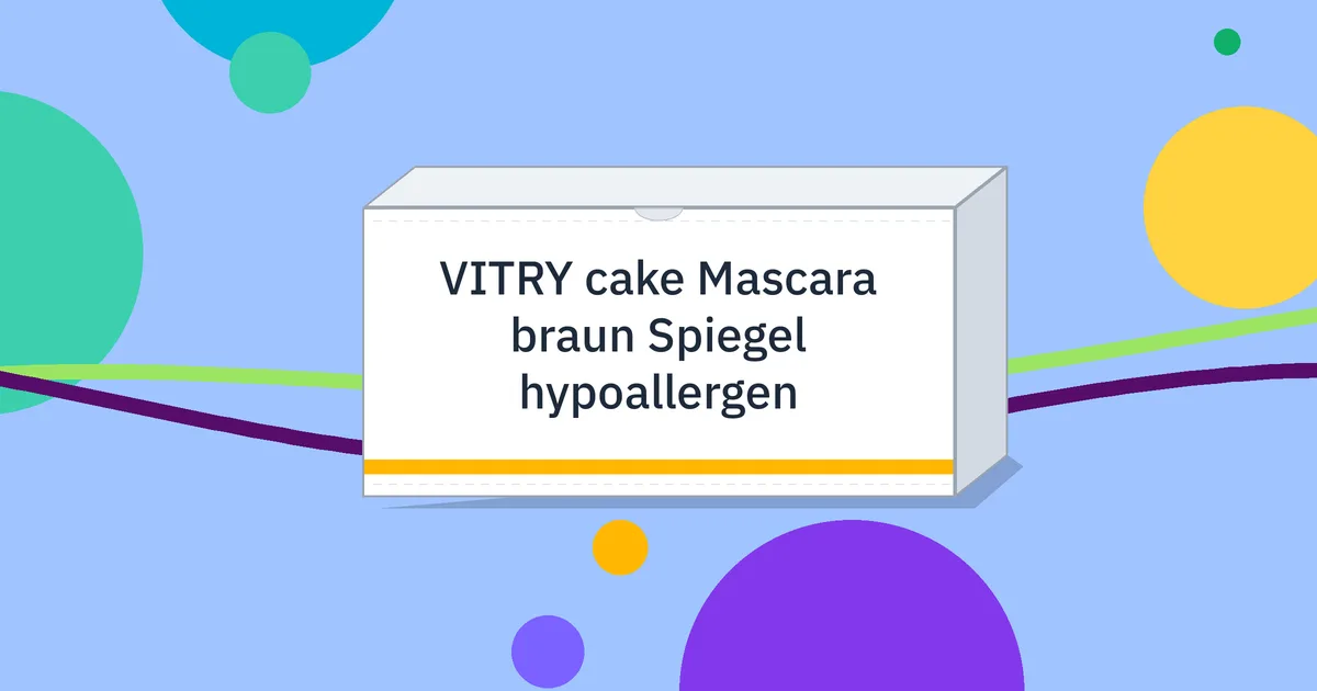 Symbolbild: Packung mit der Aufschrift VITRY cake Mascara braun Spiegel hypoallergen (PZN 11224553) – Verfügbarkeit und Bezug in Apotheken in Frankfurt am Main