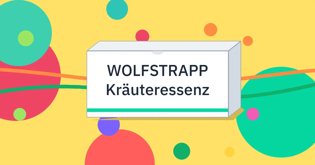 Symbolbild: Packung mit der Aufschrift WOLFSTRAPP Kräuteressenz (PZN 16361007) – Verfügbarkeit und Bezug in Apotheken in Frankfurt am Main
