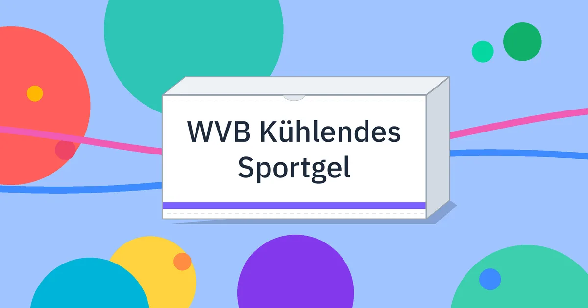 Symbolbild: Packung mit der Aufschrift WVB Kühlendes Sportgel (PZN 17161871) – Verfügbarkeit und Bezug in Apotheken in Frankfurt am Main