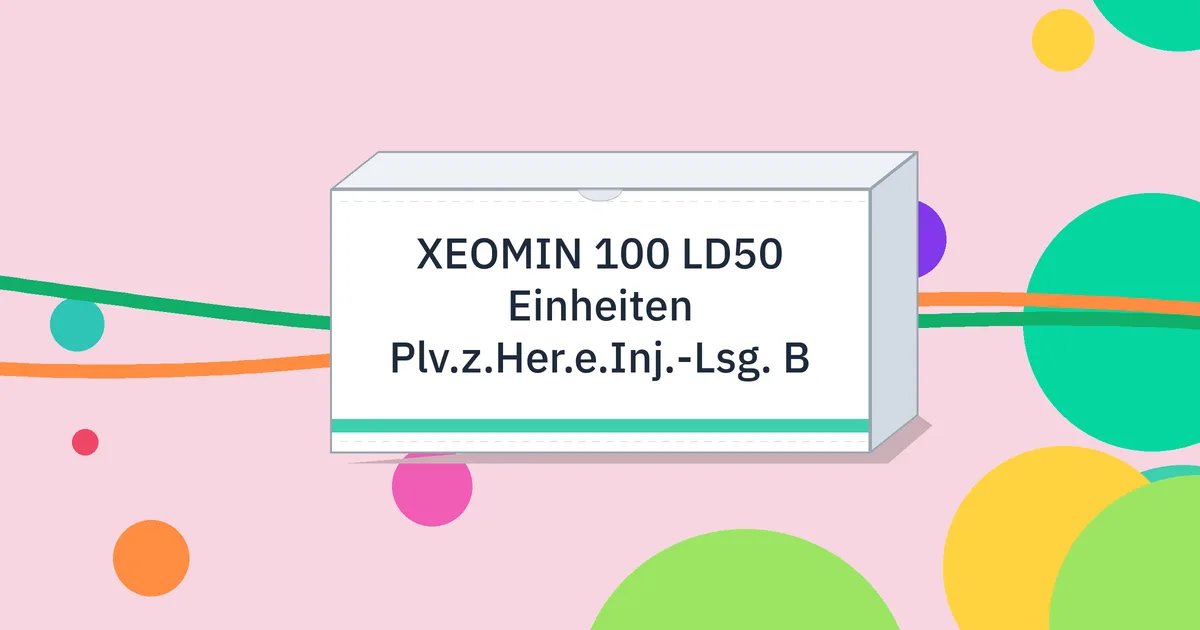 Symbolbild: Packung mit der Aufschrift XEOMIN 100 LD50 Einheiten Plv.z.Her.e.Inj.-Lsg. B (PZN 07701846) – Verfügbarkeit und Bezug in Apotheken in Frankfurt am Main
