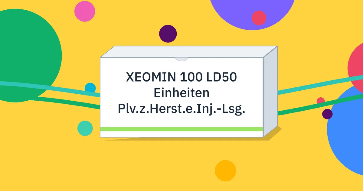 Symbolbild: Packung mit der Aufschrift XEOMIN 100 LD50 Einheiten Plv.z.Herst.e.Inj.-Lsg. (PZN 18664746) – Verfügbarkeit und Bezug in Apotheken in Frankfurt am Main