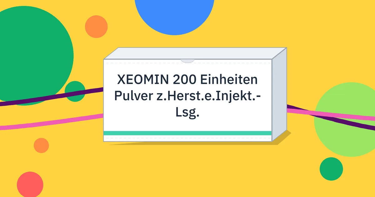 Symbolbild: Packung mit der Aufschrift XEOMIN 200 Einheiten Pulver z.Herst.e.Injekt.-Lsg. (PZN 18359291) – Verfügbarkeit und Bezug in Apotheken in Frankfurt am Main