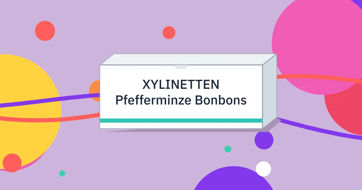 Symbolbild: Packung mit der Aufschrift XYLINETTEN Pfefferminze Bonbons (PZN 10047304) – Verfügbarkeit und Bezug in Apotheken in Frankfurt am Main