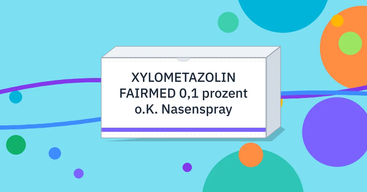 Symbolbild: Packung mit der Aufschrift XYLOMETAZOLIN FAIRMED 0,1 prozent o.K. Nasenspray (PZN 19628617) – Verfügbarkeit und Bezug in Apotheken in Frankfurt am Main