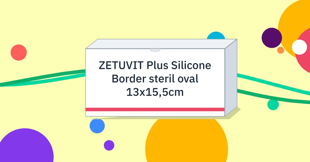 Symbolbild: Packung mit der Aufschrift ZETUVIT Plus Silicone Border steril oval 13x15,5cm (PZN 20272143) – Verfügbarkeit und Bezug in Apotheken in Frankfurt am Main