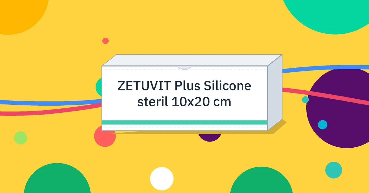 Symbolbild: Packung mit der Aufschrift ZETUVIT Plus Silicone steril 10x20 cm (PZN 18799618) – Verfügbarkeit und Bezug in Apotheken in Frankfurt am Main