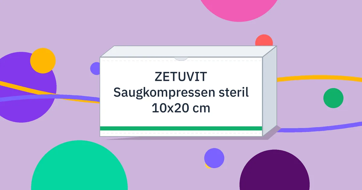 Symbolbild: Packung mit der Aufschrift ZETUVIT Saugkompressen steril 10x20 cm (PZN 19166861) – Verfügbarkeit und Bezug in Apotheken in Frankfurt am Main