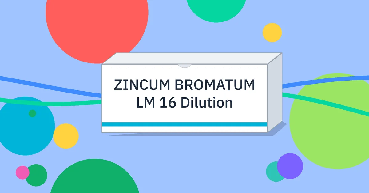 Symbolbild: Packung mit der Aufschrift ZINCUM BROMATUM LM 16 Dilution (PZN 13291482) – Verfügbarkeit und Bezug in Apotheken in Frankfurt am Main