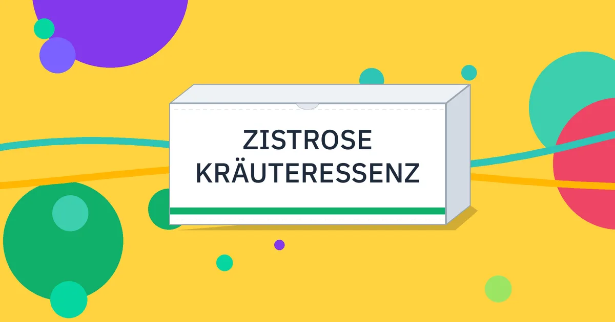 Symbolbild: Packung mit der Aufschrift ZISTROSE KRÄUTERESSENZ (PZN 13820118) – Verfügbarkeit und Bezug in Apotheken in Frankfurt am Main