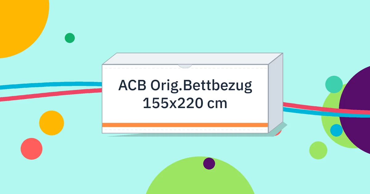 Symbolbild: Packung mit der Aufschrift ACB Orig.Bettbezug 155x220 cm (PZN 08924614) – Verfügbarkeit und Bezug in Apotheken in Frankfurt am Main