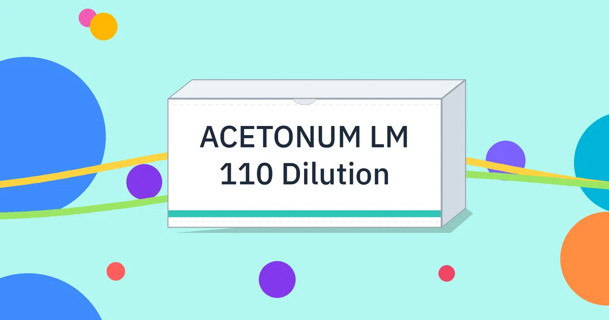 Symbolbild: Packung mit der Aufschrift ACETONUM LM 110 Dilution (PZN 13265711) – Verfügbarkeit und Bezug in Apotheken in Frankfurt am Main