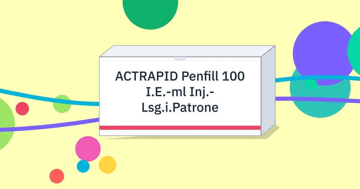 Symbolbild: Packung mit der Aufschrift ACTRAPID Penfill 100 I.E.-ml Inj.-Lsg.i.Patrone (PZN 04091399) – Verfügbarkeit und Bezug in Apotheken in Frankfurt am Main