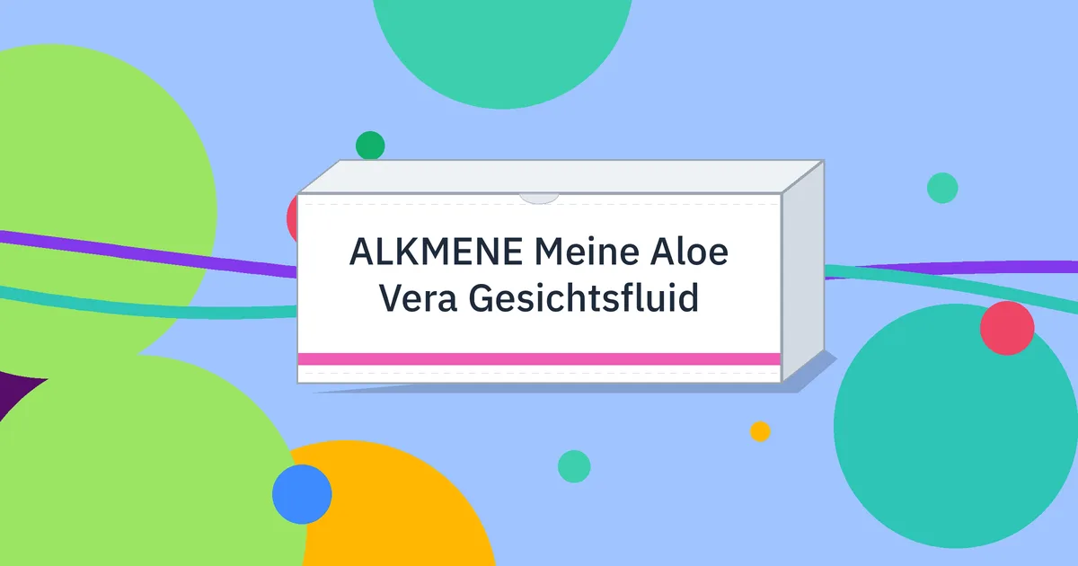 Symbolbild: Packung mit der Aufschrift ALKMENE Meine Aloe Vera Gesichtsfluid (PZN 19416424) – Verfügbarkeit und Bezug in Apotheken in Frankfurt am Main