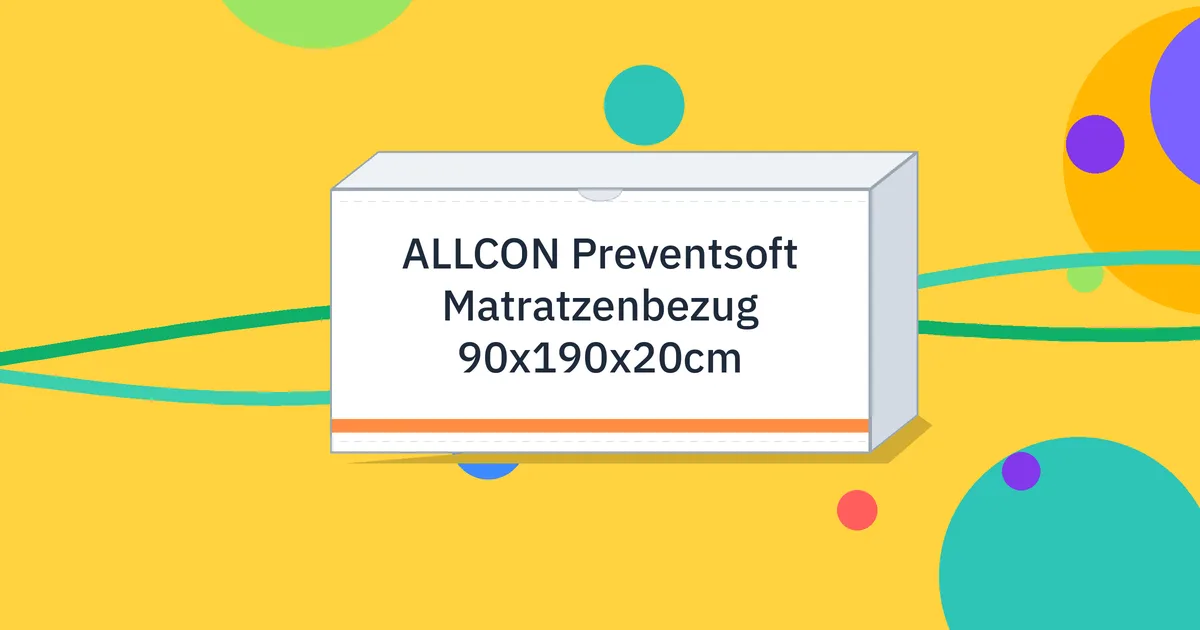 Symbolbild: Packung mit der Aufschrift ALLCON Preventsoft Matratzenbezug 90x190x20cm (PZN 03016786) – Verfügbarkeit und Bezug in Apotheken in Frankfurt am Main