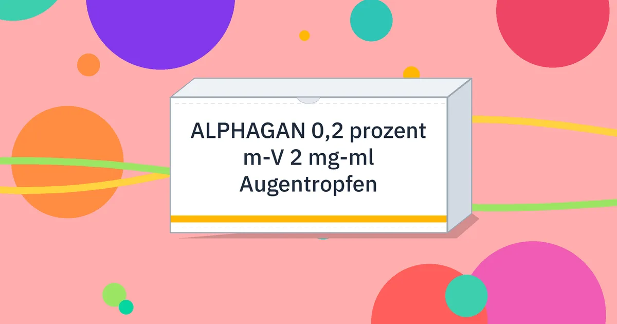 Symbolbild: Packung mit der Aufschrift ALPHAGAN 0,2 prozent m-V 2 mg-ml Augentropfen (PZN 04706636) – Verfügbarkeit und Bezug in Apotheken in Frankfurt am Main