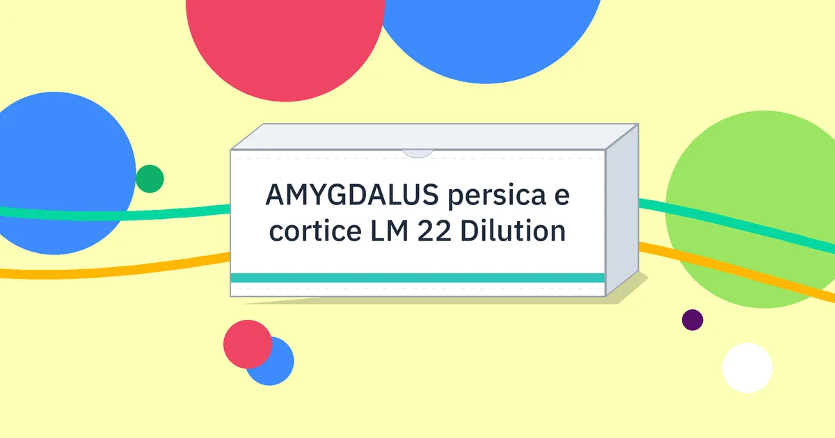 Symbolbild: Packung mit der Aufschrift AMYGDALUS persica e cortice LM 22 Dilution (PZN 13326163) – Verfügbarkeit und Bezug in Apotheken in Frankfurt am Main