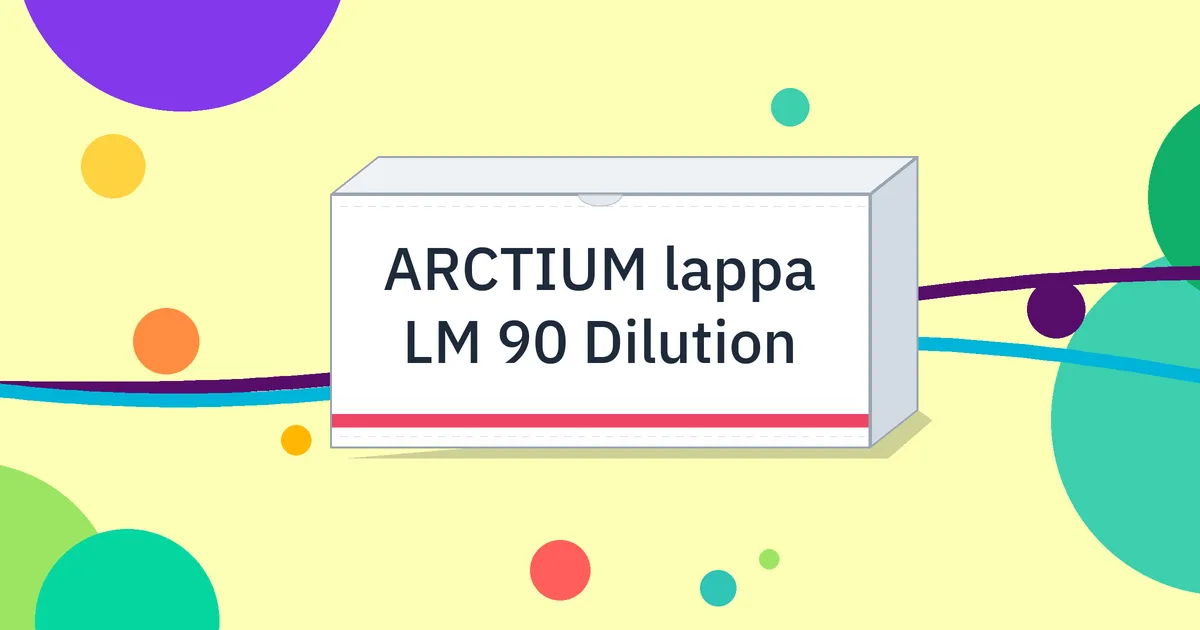 Symbolbild: Packung mit der Aufschrift ARCTIUM lappa LM 90 Dilution (PZN 13388081) – Verfügbarkeit und Bezug in Apotheken in Frankfurt am Main