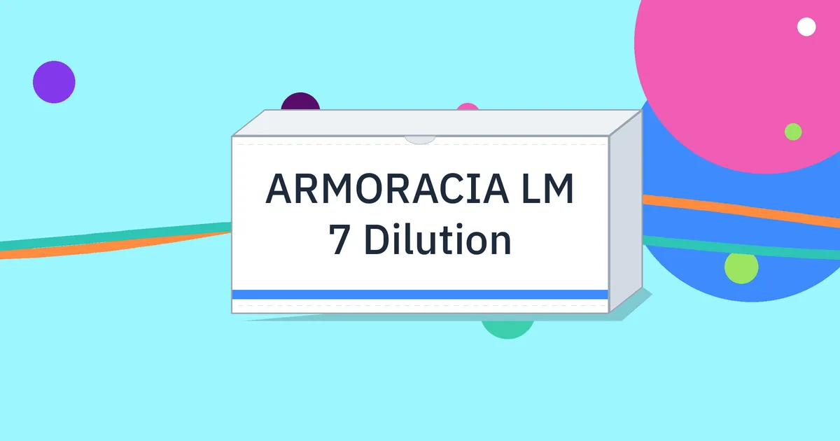 Symbolbild: Packung mit der Aufschrift ARMORACIA LM 7 Dilution (PZN 13393171) – Verfügbarkeit und Bezug in Apotheken in Frankfurt am Main