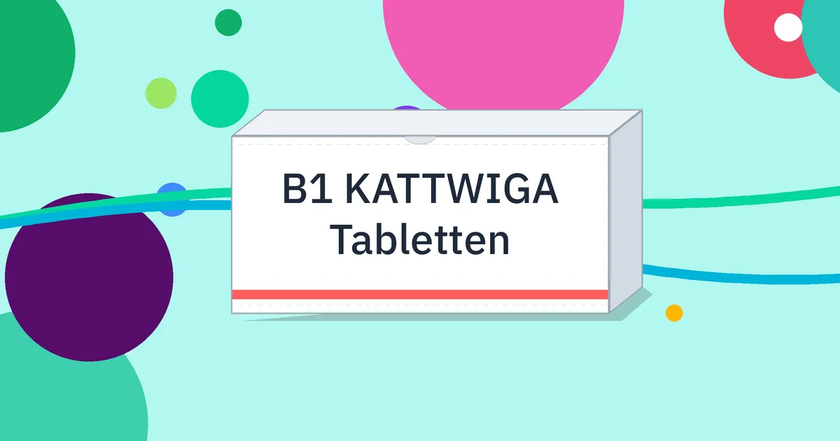 Symbolbild: Packung mit der Aufschrift B1 KATTWIGA Tabletten (PZN 00407687) – Verfügbarkeit und Bezug in Apotheken in Frankfurt am Main