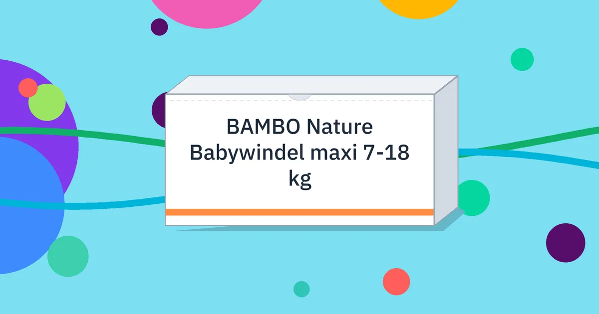 Symbolbild: Packung mit der Aufschrift BAMBO Nature Babywindel maxi 7-18 kg (PZN 08627431) – Verfügbarkeit und Bezug in Apotheken in Frankfurt am Main