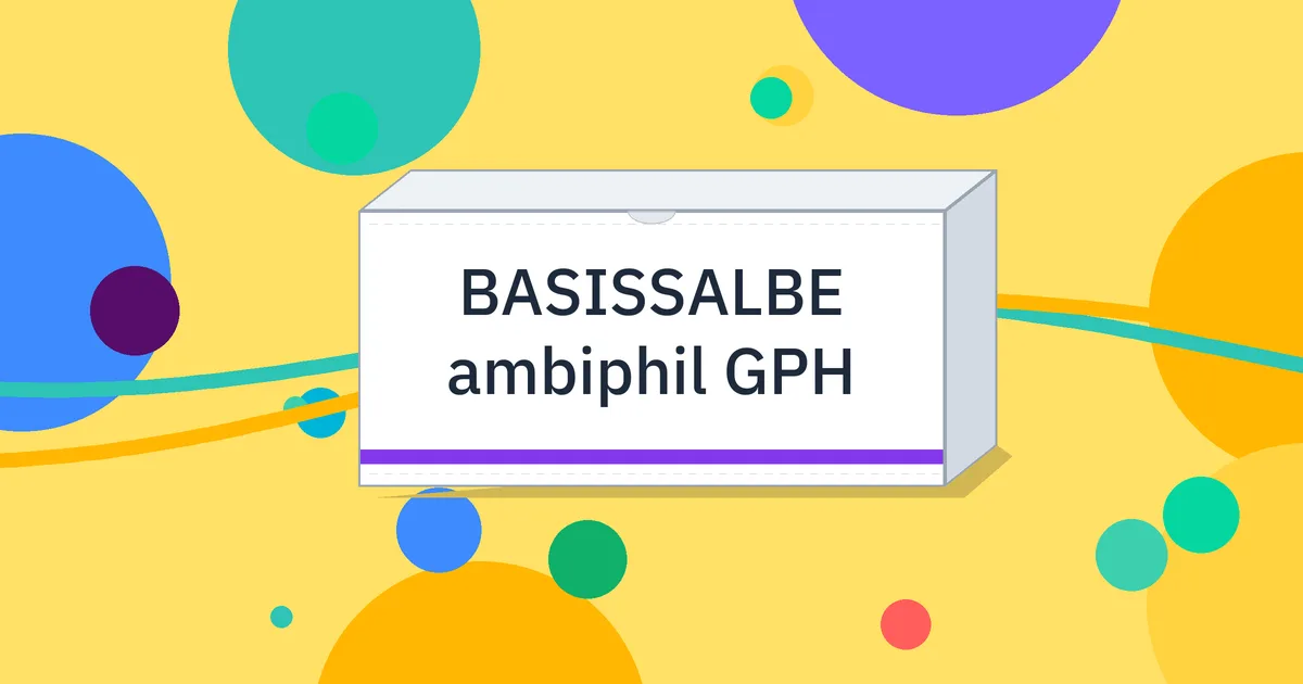 Symbolbild: Packung mit der Aufschrift BASISSALBE ambiphil GPH (PZN 17854427) – Verfügbarkeit und Bezug in Apotheken in Frankfurt am Main