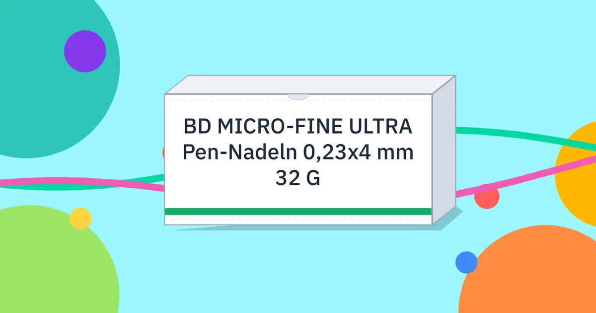Symbolbild: Packung mit der Aufschrift BD MICRO-FINE ULTRA Pen-Nadeln 0,23x4 mm 32 G (PZN 16487441) – Verfügbarkeit und Bezug in Apotheken in Frankfurt am Main