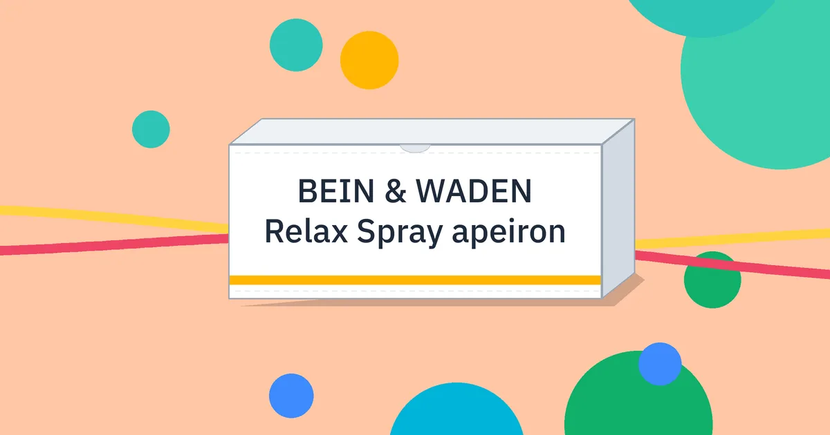 Symbolbild: Packung mit der Aufschrift BEIN & WADEN Relax Spray apeiron (PZN 12488685) – Verfügbarkeit und Bezug in Apotheken in Frankfurt am Main