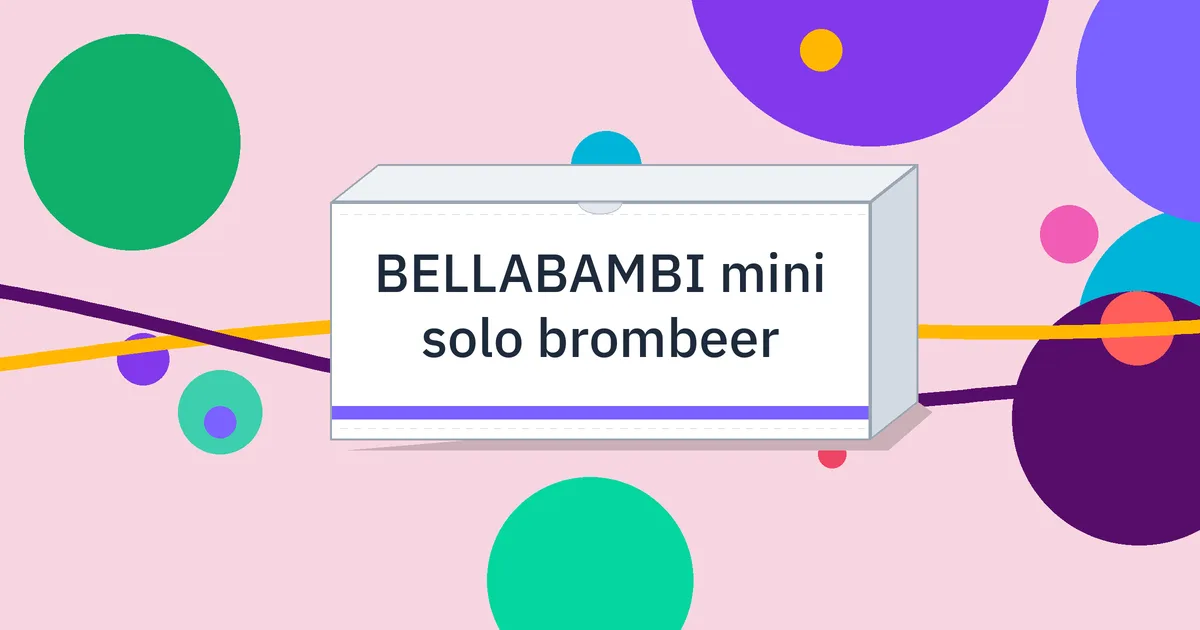 Symbolbild: Packung mit der Aufschrift BELLABAMBI mini solo brombeer (PZN 12425561) – Verfügbarkeit und Bezug in Apotheken in Frankfurt am Main