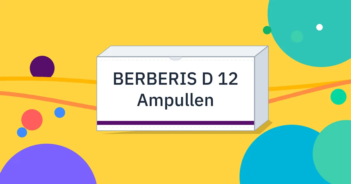 Symbolbild: Packung mit der Aufschrift BERBERIS D 12 Ampullen (PZN 11704477) – Verfügbarkeit und Bezug in Apotheken in Frankfurt am Main