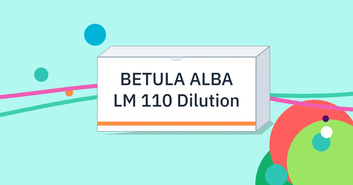 Symbolbild: Packung mit der Aufschrift BETULA ALBA LM 110 Dilution (PZN 12794117) – Verfügbarkeit und Bezug in Apotheken in Frankfurt am Main